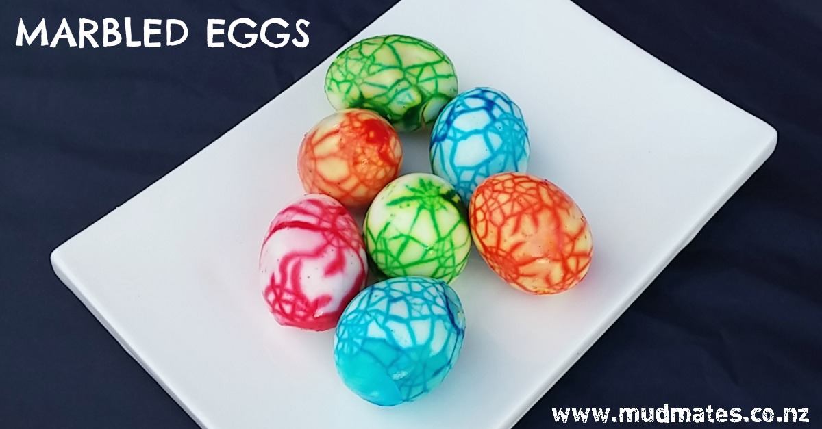 Marbled Eggs - Mud Mates Messy Play Adventures